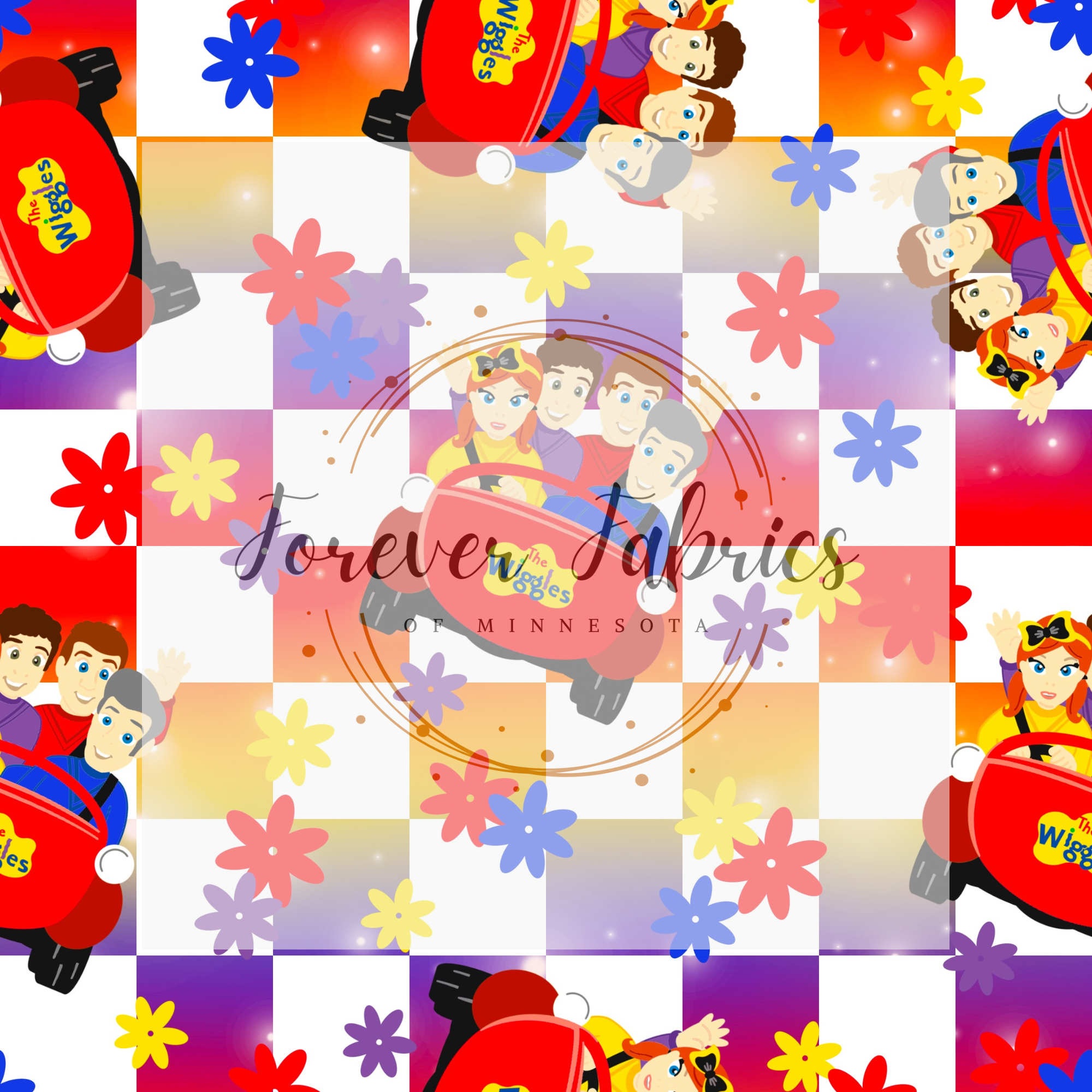 Wiggles Checks . . . . (BH/ 23). | Preorder | Fabric By The Yard ...